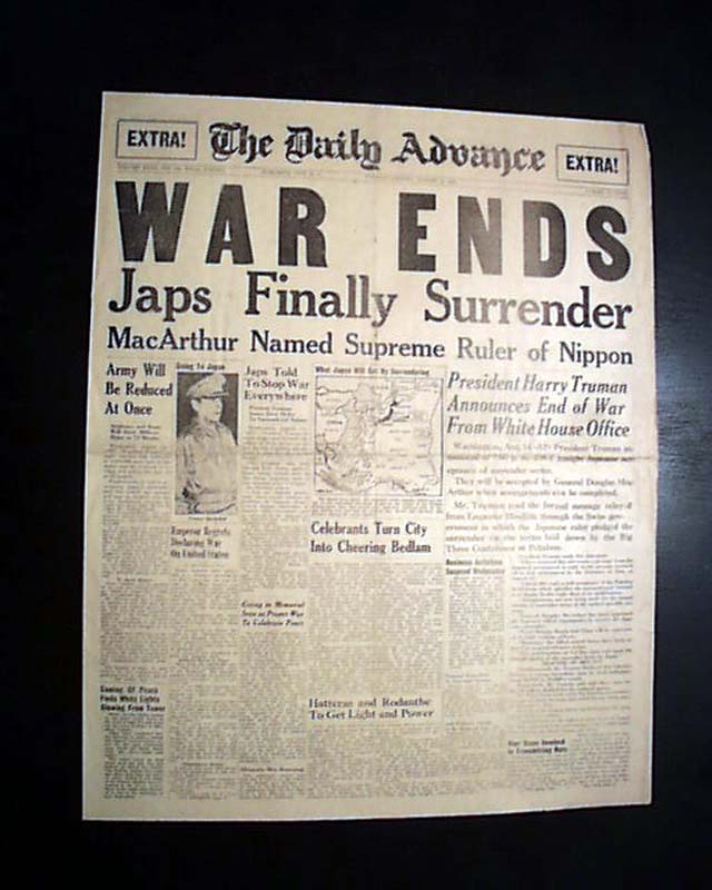World War II ended... - RareNewspapers.com