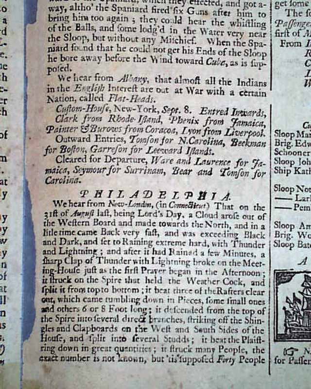 One of the earliest newspapers from the colonies... - RareNewspapers.com