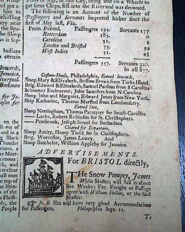 One of the earliest newspapers from the colonies... - RareNewspapers.com
