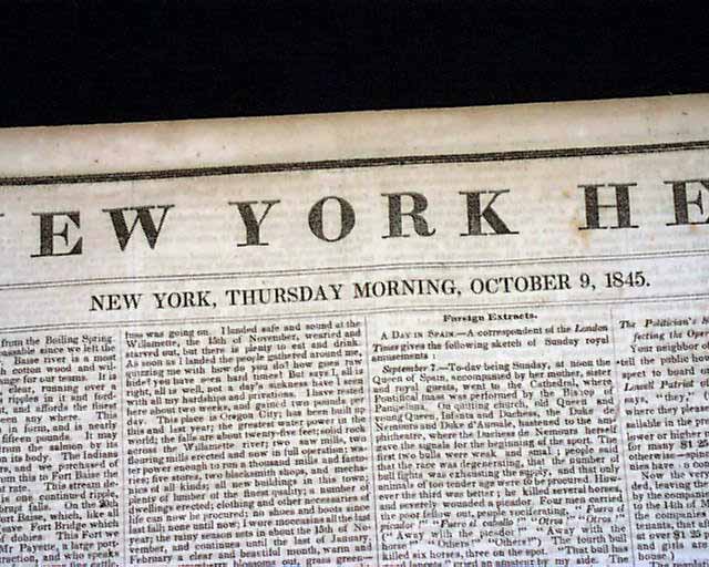 Early Oregon exploration in 1845... - RareNewspapers.com