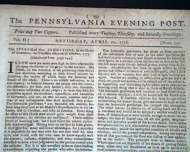 Common Sense, and reasons for a Declaration of Independence ...
