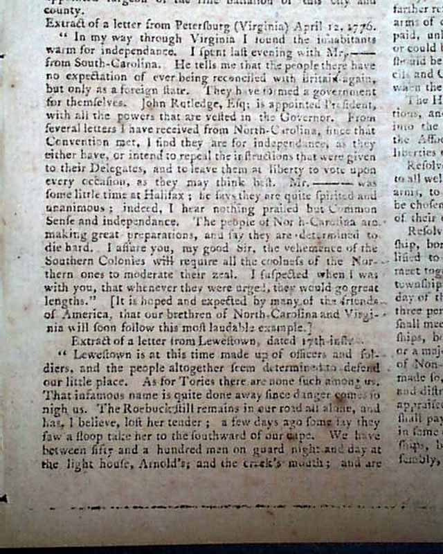 Common Sense, and reasons for a Declaration of Independence ...