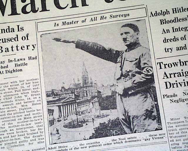Hitler's takeover of Austria... - RareNewspapers.com