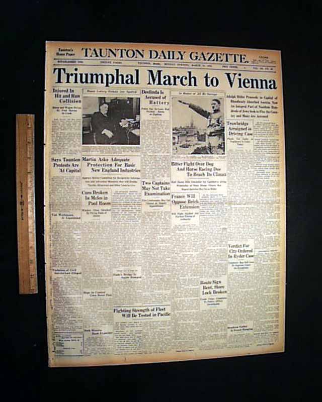Hitler's takeover of Austria... - RareNewspapers.com