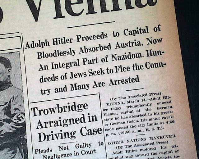 Hitler's takeover of Austria... - RareNewspapers.com