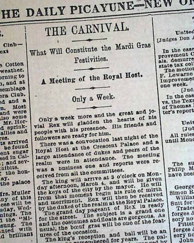 Mardi Gras in New Orleans... - RareNewspapers.com