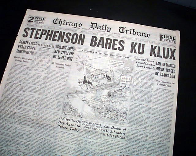 Ku Klux Klan w/ D. C. Stephenson.... - RareNewspapers.com