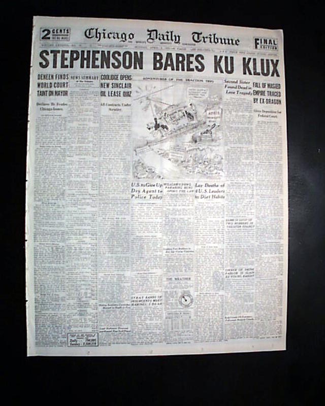 Ku Klux Klan w/ D. C. Stephenson.... - RareNewspapers.com