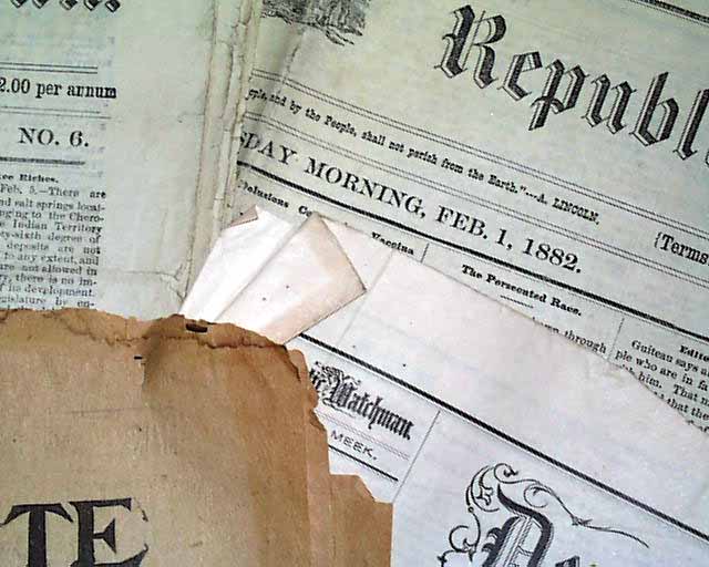 Variety of 48 old newspapers.... - RareNewspapers.com