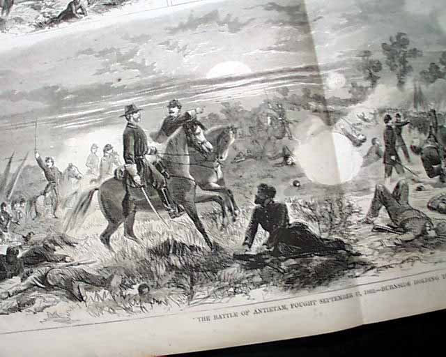 Emancipation Proclamation & battle of Antietam... - RareNewspapers.com