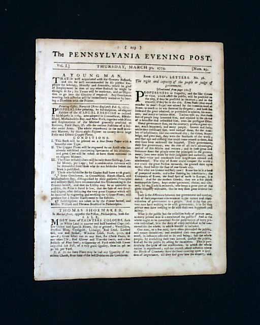 A Poem on the troubles in America... - RareNewspapers.com