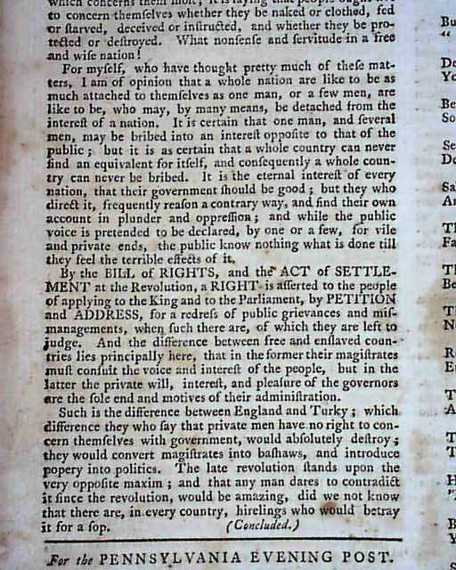 A Poem on the troubles in America... - RareNewspapers.com