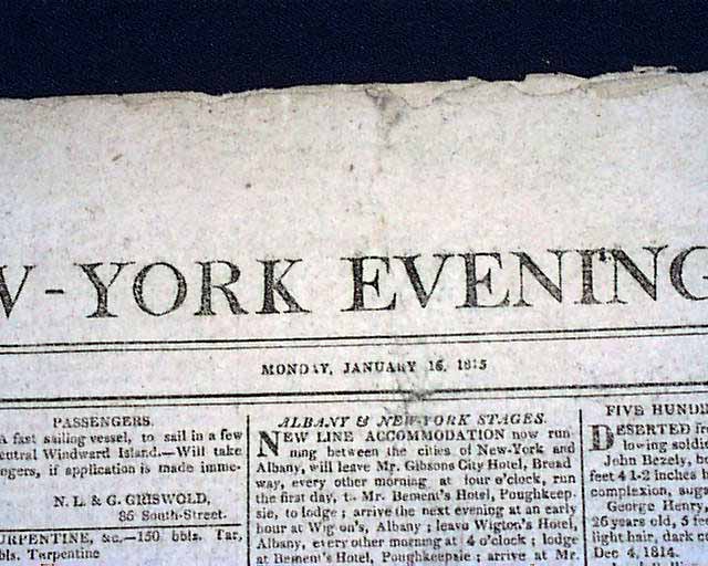 USS President in 1815... - RareNewspapers.com