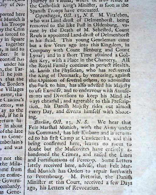 World's Oldest NEWSPAPER 1736 Gazette 271 YEARS OLD... - RareNewspapers.com