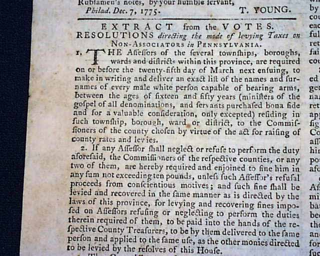 Colonists respond to the King's Proclamation... - RareNewspapers.com