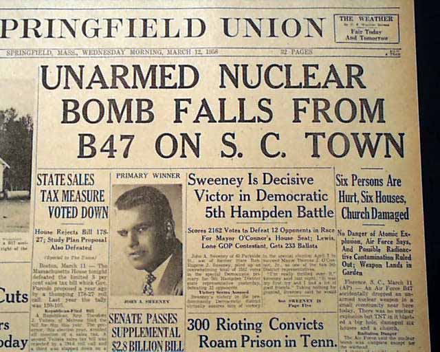 Mars Bluff SC atomic bomb incident.... - RareNewspapers.com