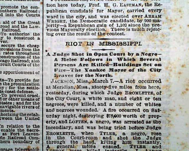 Meridian race riot of 1871.... - RareNewspapers.com
