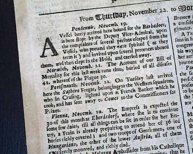 The Great Plague of 1666.... - RareNewspapers.com
