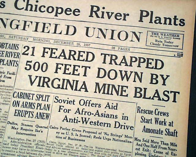 Amonate, Virginia coal mine explosion... - RareNewspapers.com