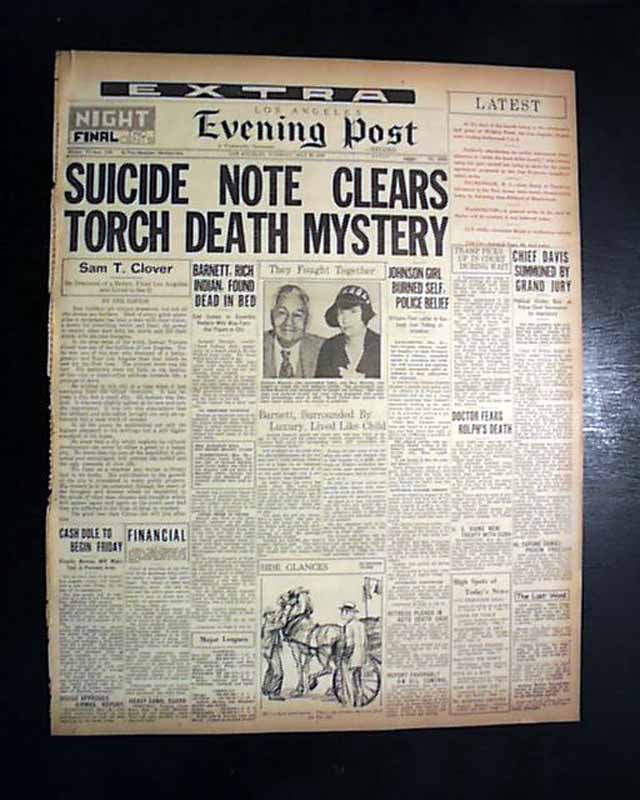 Jackson Barnett death... "The World's richest Indian ...