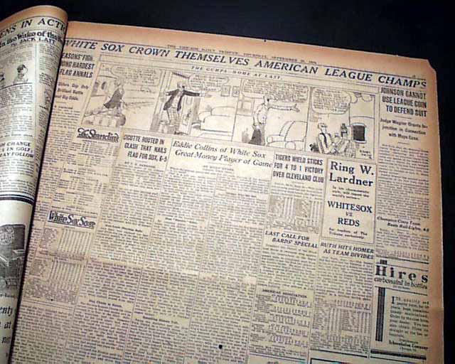 Babe Ruth sets a new home run record... - RareNewspapers.com
