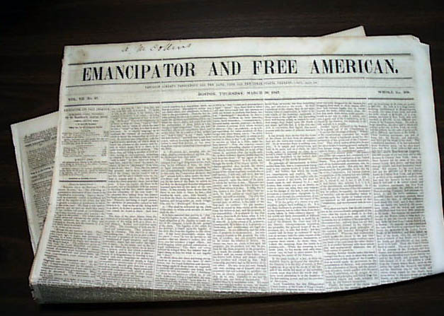Anti Slavery Newspaper With Abolition News In 1843... - RareNewspapers.com
