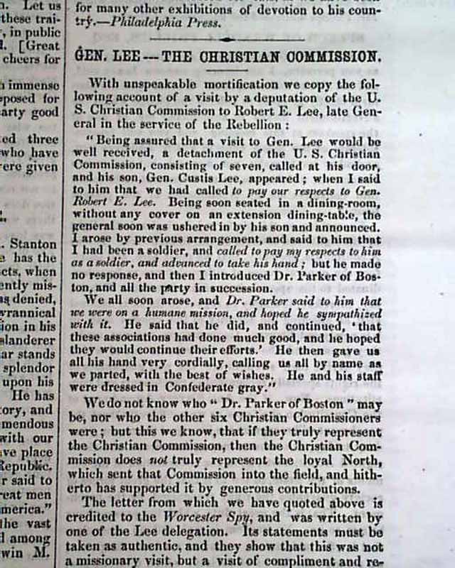 Printing of the Gettysburg Address... Immortalized less than 2 years ...