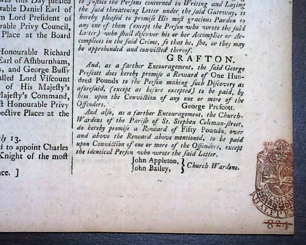 Rare Pre REVOLUTIONARY WAR 1765 Newspaper 18th Century - RareNewspapers.com