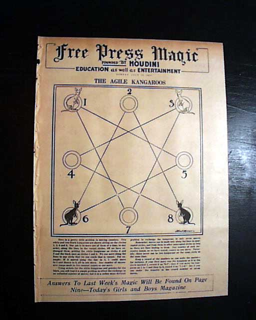 Harry Houdini's "magic" newspaper... - RareNewspapers.com