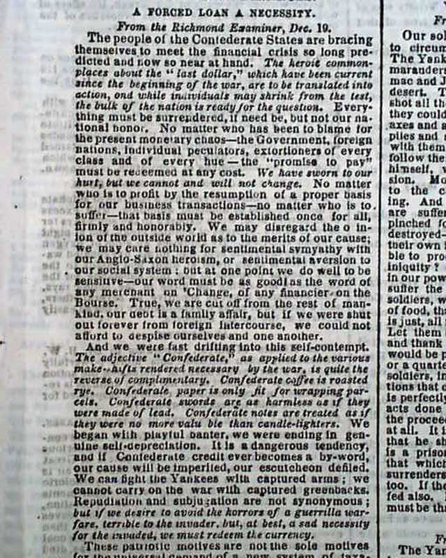 Lincoln's Amnesty Proclamation... Letter from Robert E. Lee ...