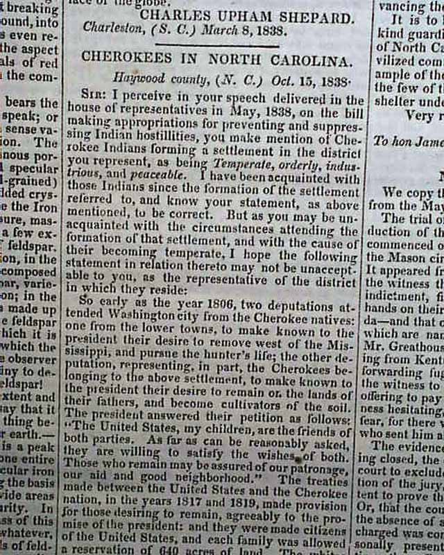The "Trail of Tears"... - RareNewspapers.com
