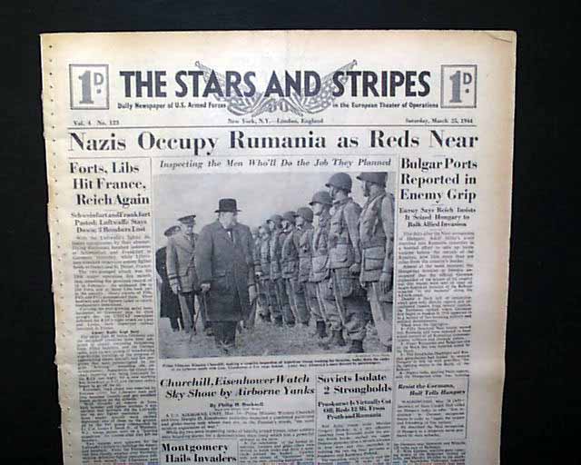 Six issues close to D-Day, in a military newspaper... - RareNewspapers.com