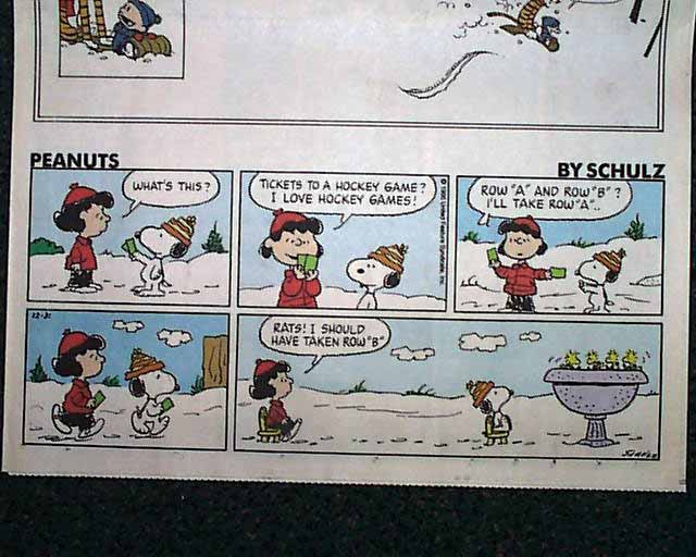 Calvin and Hobbes' final comic strip... - RareNewspapers.com