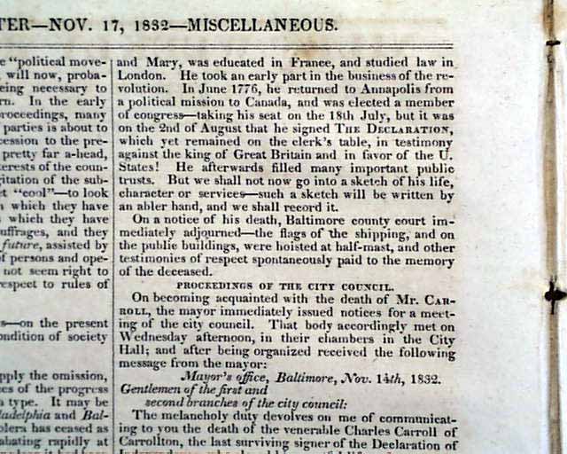 Last signer of the Declaration of Independence dies... Jackson re ...