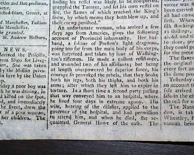 Prisoners in the Revolutionary War... - RareNewspapers.com