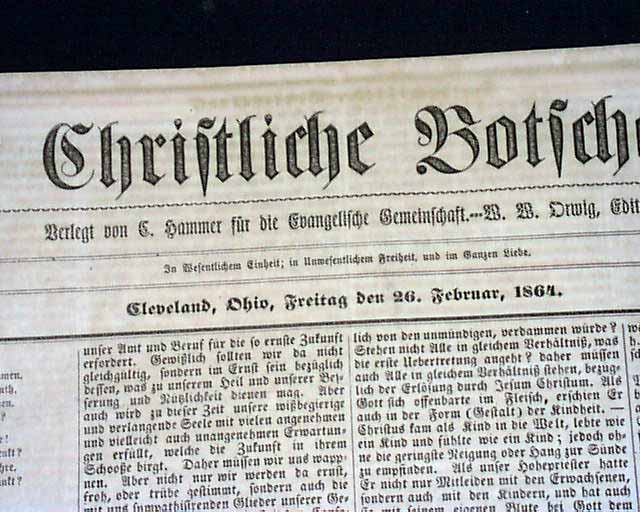 German newspaper from the Civil War... - RareNewspapers.com