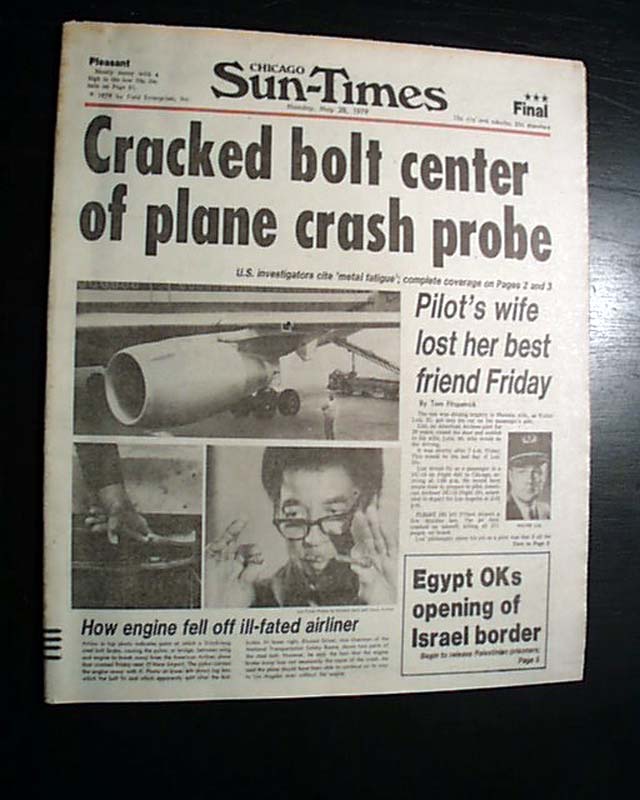 1979 Flight 191 O'Hare airplane disaster.... - RareNewspapers.com