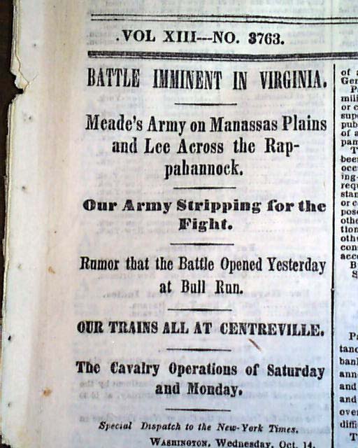 Generals Meade vs. Lee In 1863... - RareNewspapers.com