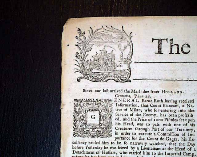 The 1746 Jacobite Rebellion... - RareNewspapers.com