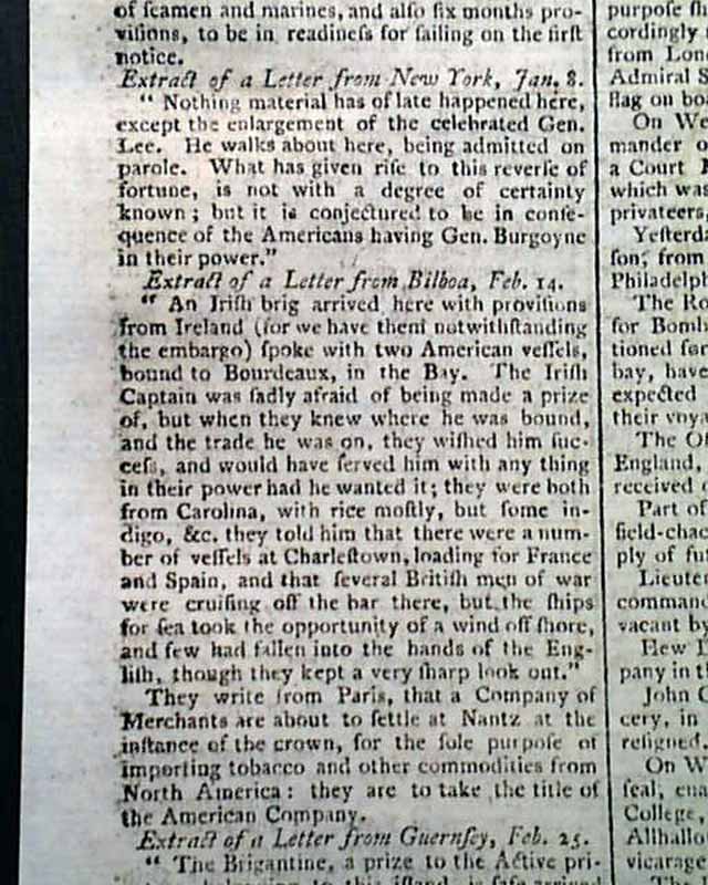 General Howe is stuck in Philadelphia... - RareNewspapers.com