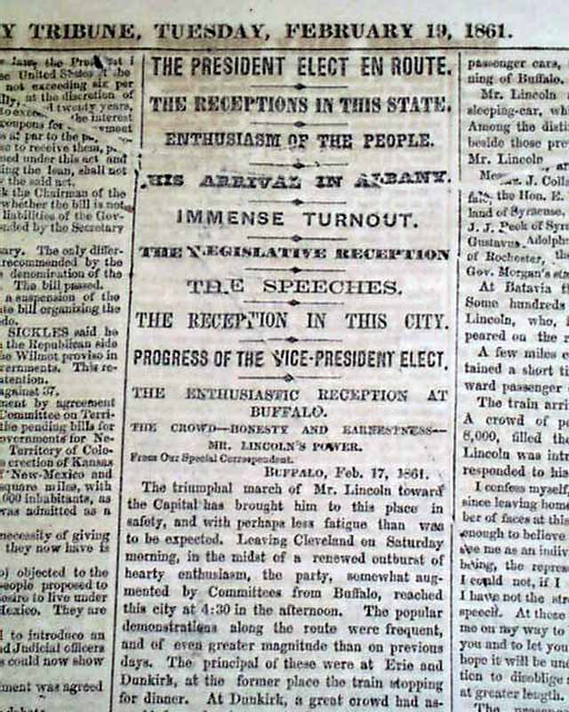 Jefferson Davis' inaugural address... - RareNewspapers.com