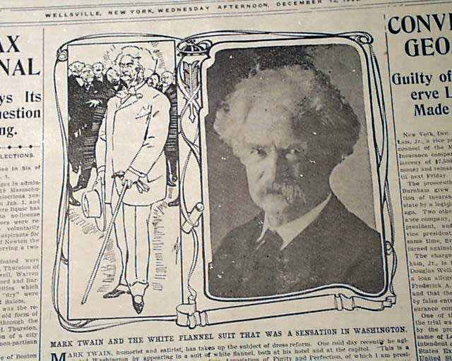 1906 Mark Twain... - RareNewspapers.com