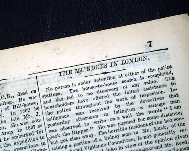 "Jack the Ripper" mentioned twice in the report... - RareNewspapers.com