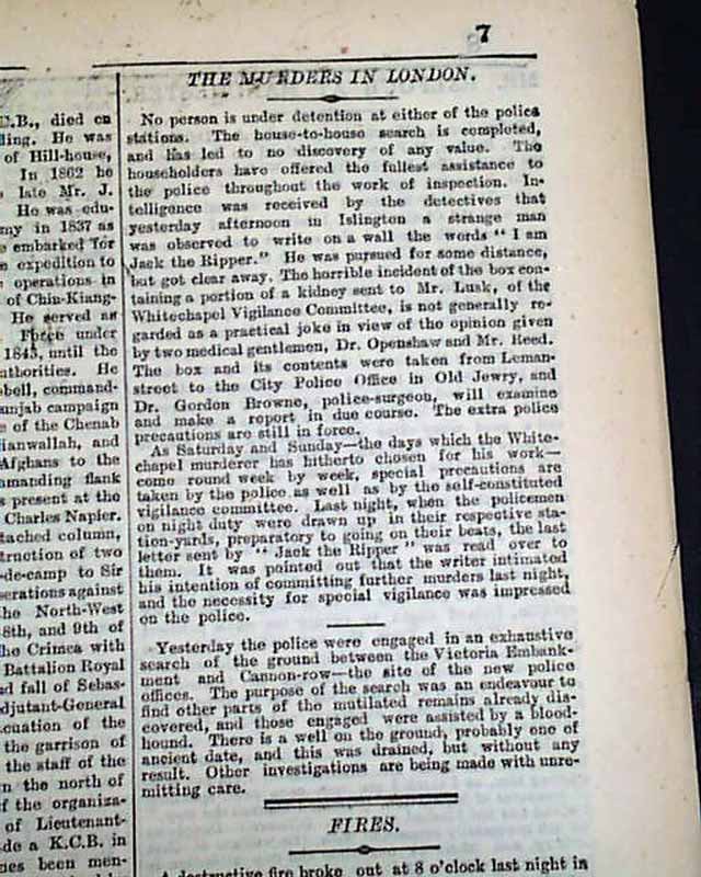 "Jack the Ripper" mentioned twice in the report... - RareNewspapers.com