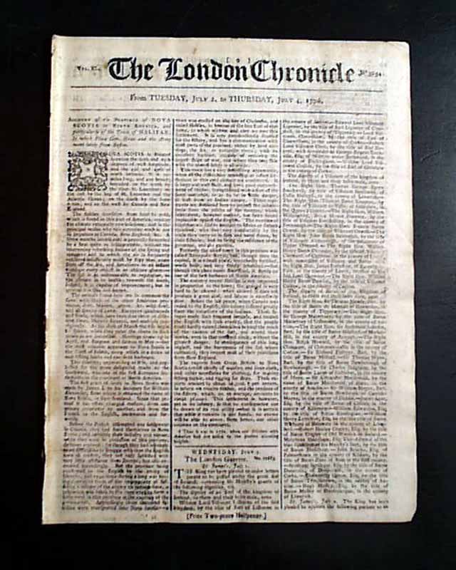 Dated the 4th of July, 1776... - RareNewspapers.com