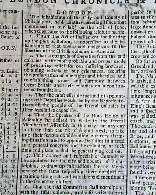 Great content on the Boston Port Bill... - RareNewspapers.com