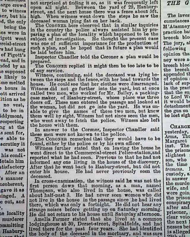 Jack the Ripper, in a London newspaper... - RareNewspapers.com