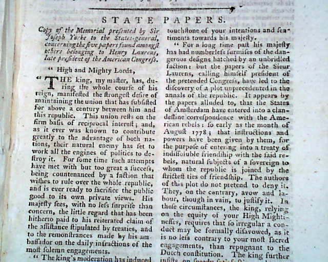 Intercepted letters... Rare letter from Alexander Hamilton ...