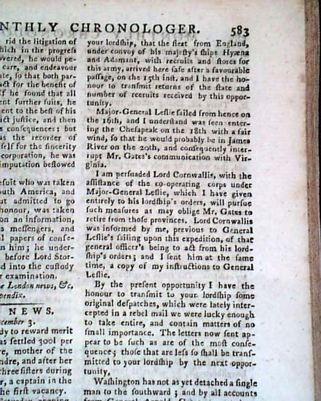 Intercepted letters... Rare letter from Alexander Hamilton ...