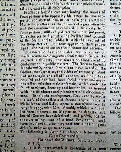 Terrific account of the Benedict Arnold treason plot ...